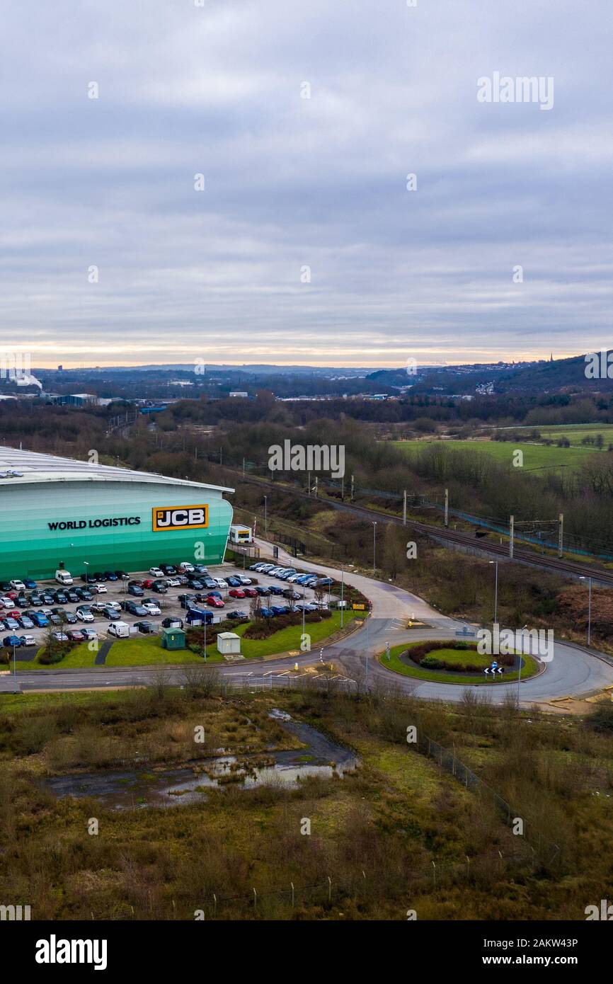 Stunning aerial images of JCB Worldwide Logistics in the Midlands, the ...
