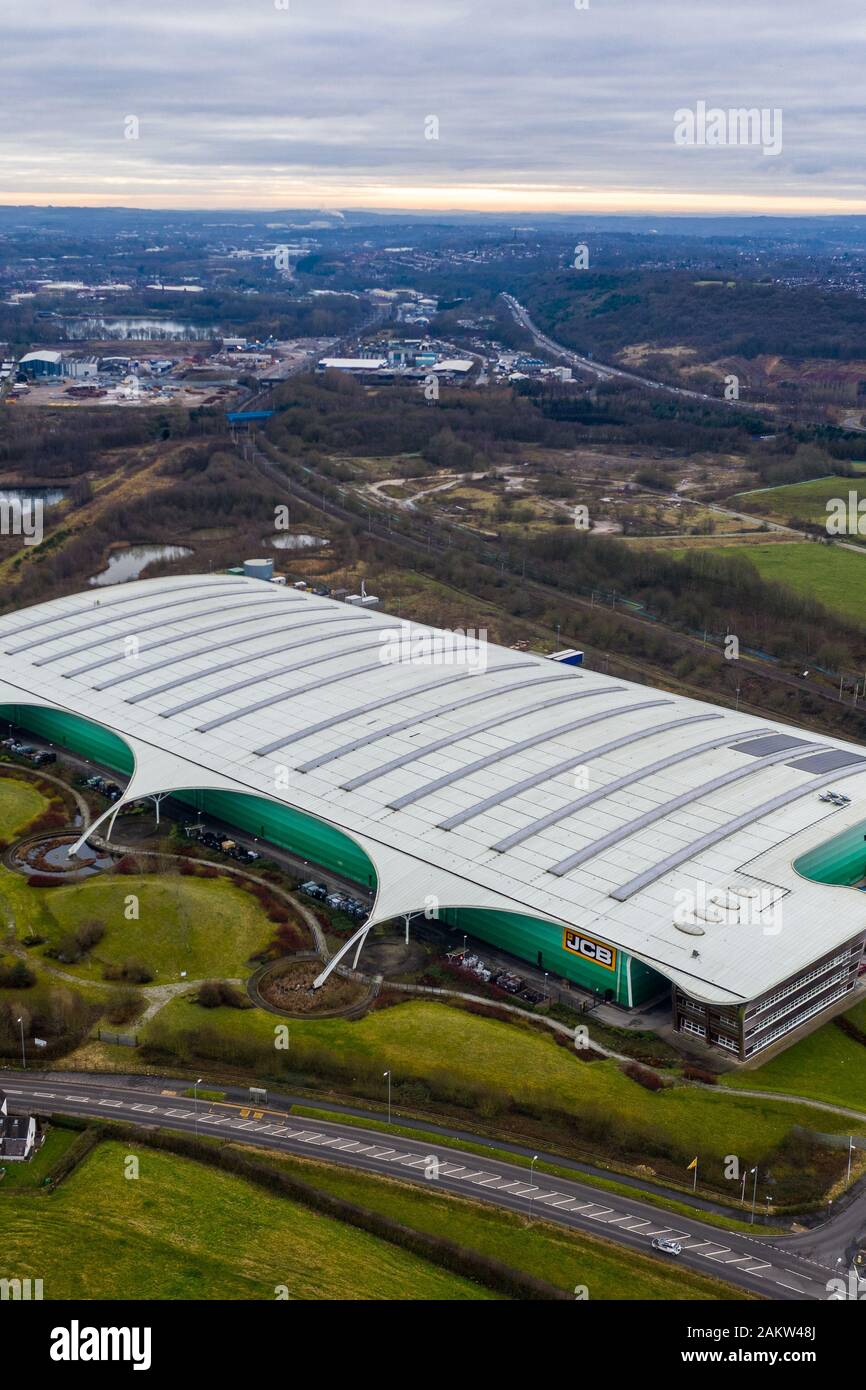 Stunning aerial images of JCB Worldwide Logistics in the Midlands, the ...