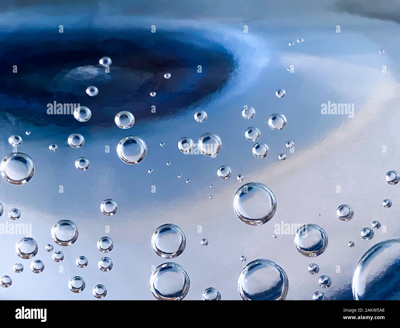 Abstract Water Bubbles in a Jug Stock Photo - Alamy