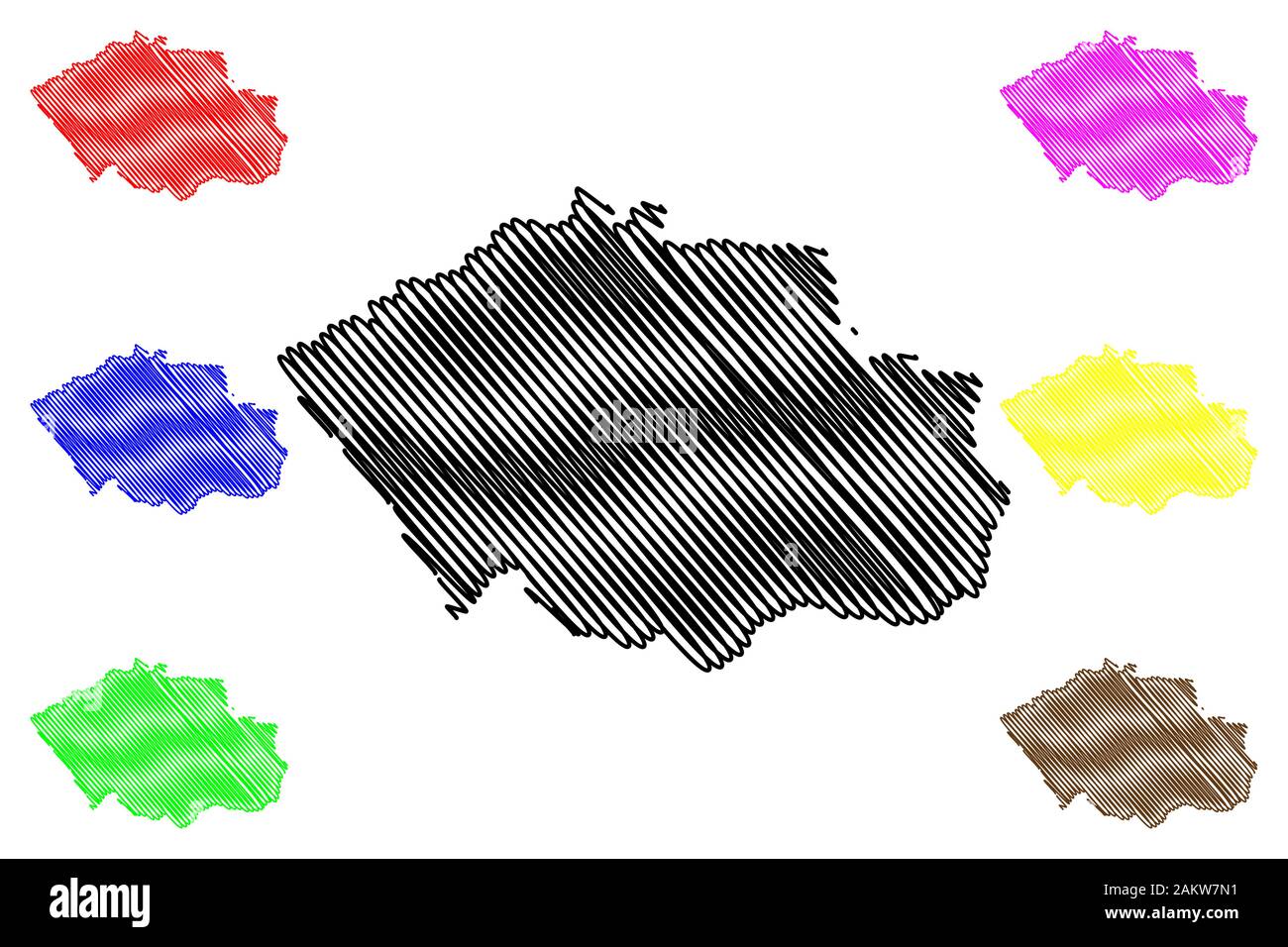 Uvs Province (aimags, Provinces of Mongolia) map vector illustration ...
