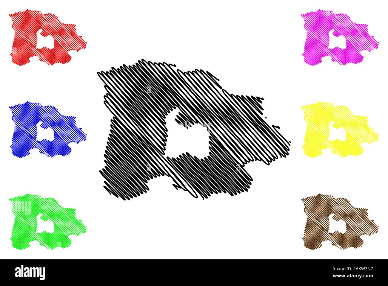 Selenge Province (aimags, Provinces of Mongolia) map vector ...