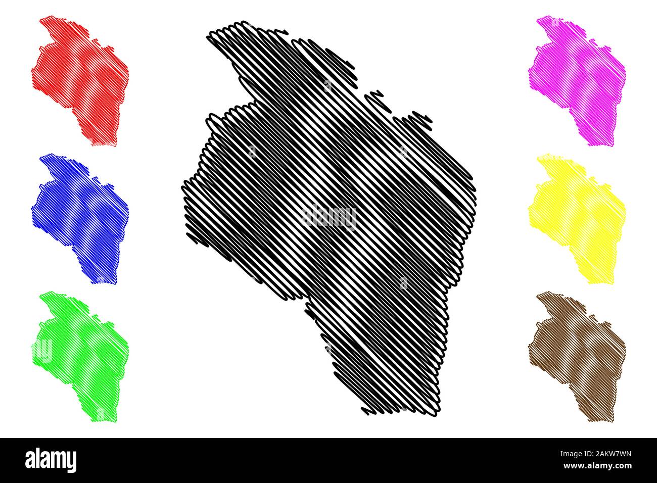 Govi-Altai Province (aimags, Provinces of Mongolia) map vector ...