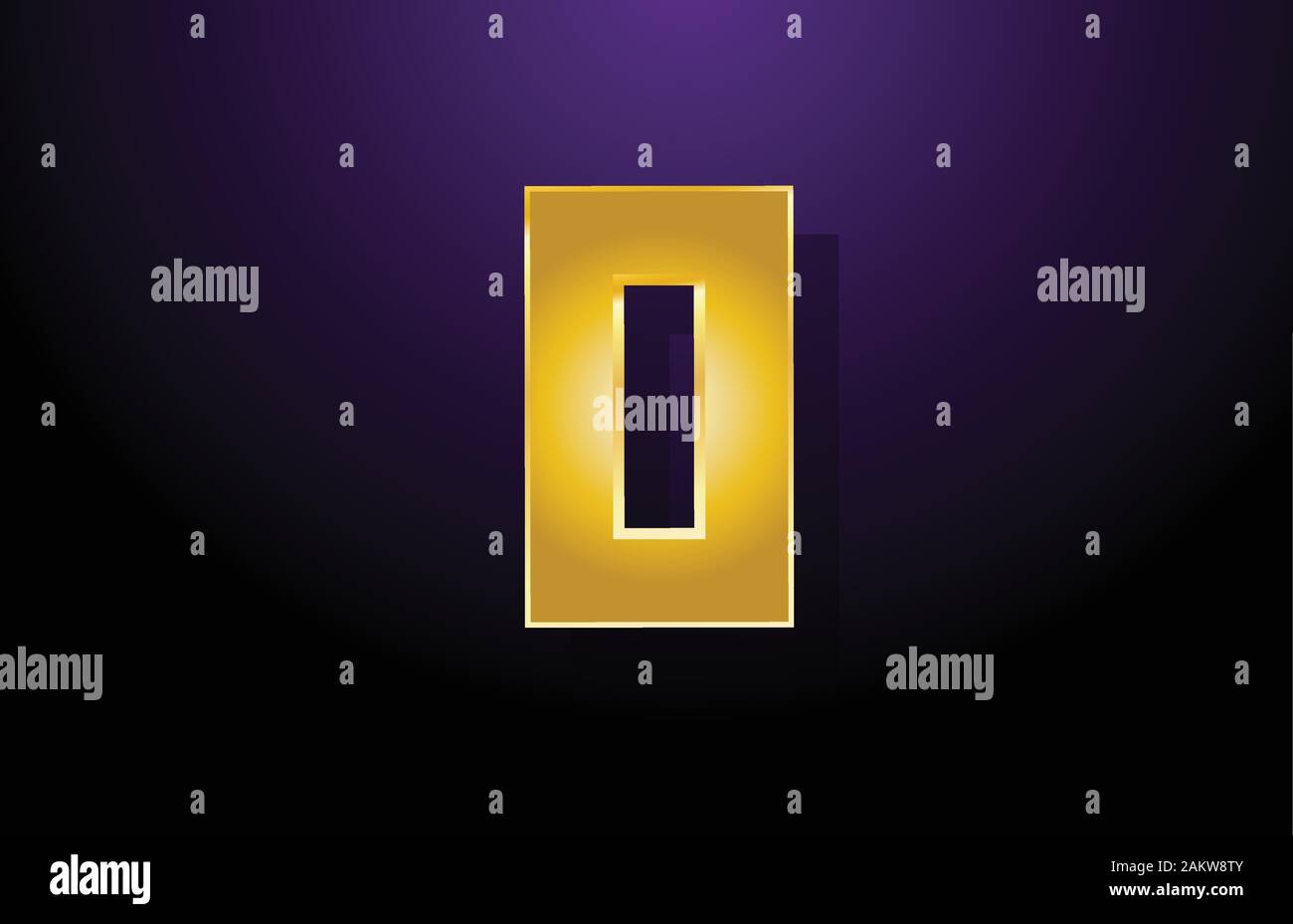 gold golden yellow letter O alphabet logo icon design for company ...