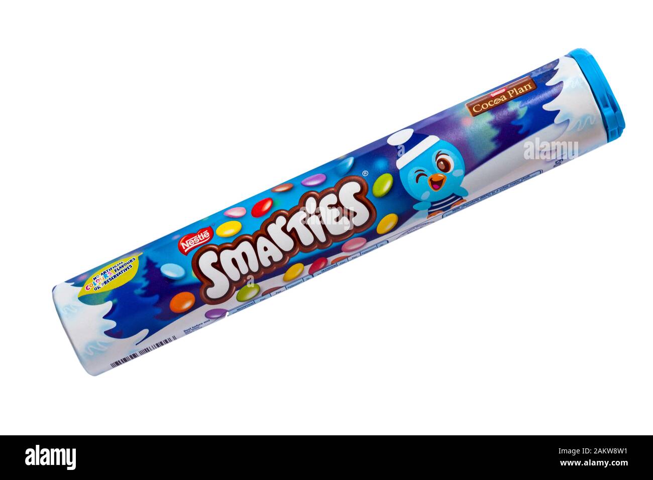 Nestle tube of Smarties isolated on white background Stock Photo - Alamy