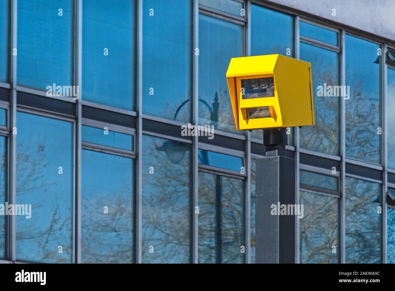 LONDON, UK - 24MAR2019: A Speedcurb camera on Millbank in Westminster ...