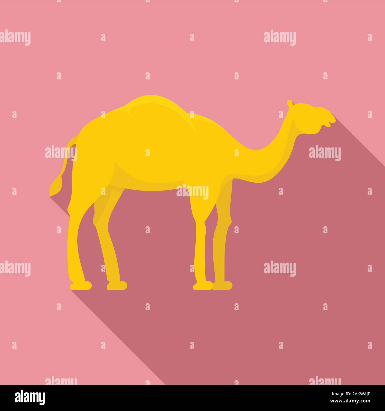 Egypt camel icon. Flat illustration of Egypt camel vector icon for web ...