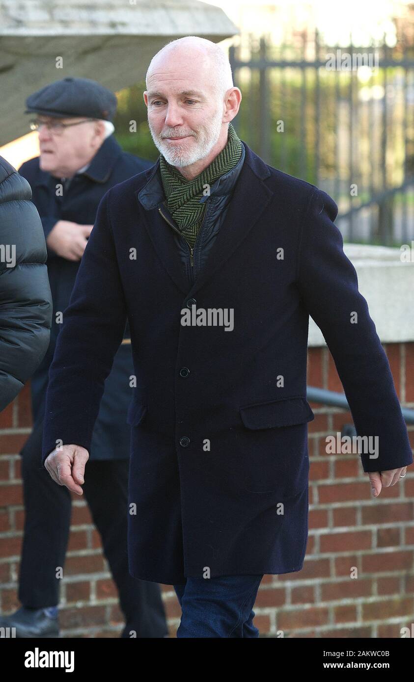 Irish radio and television presenter, Ray Darcy, at the funeral of ...
