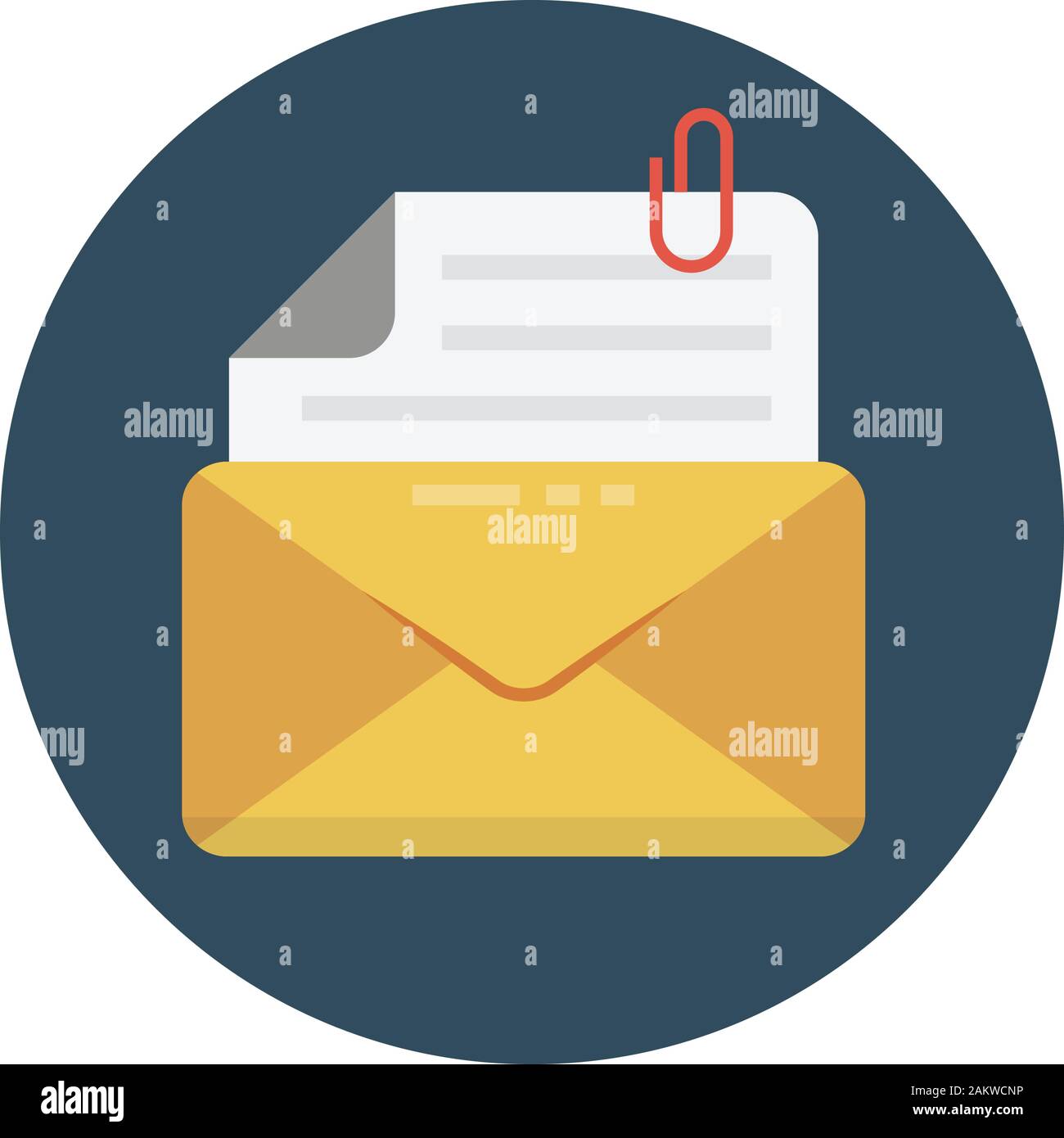 Document attachment email file Cut Out Stock Images & Pictures - Alamy