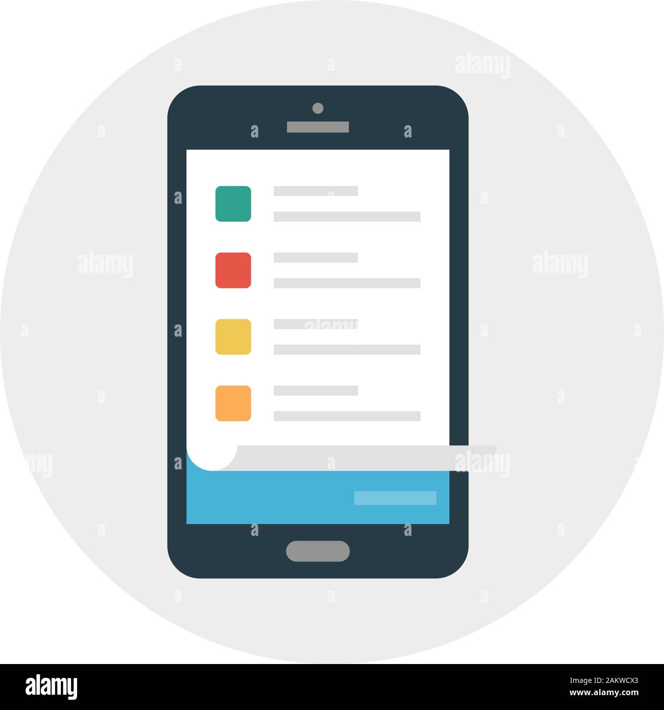 Phone list Stock Vector Images - Alamy