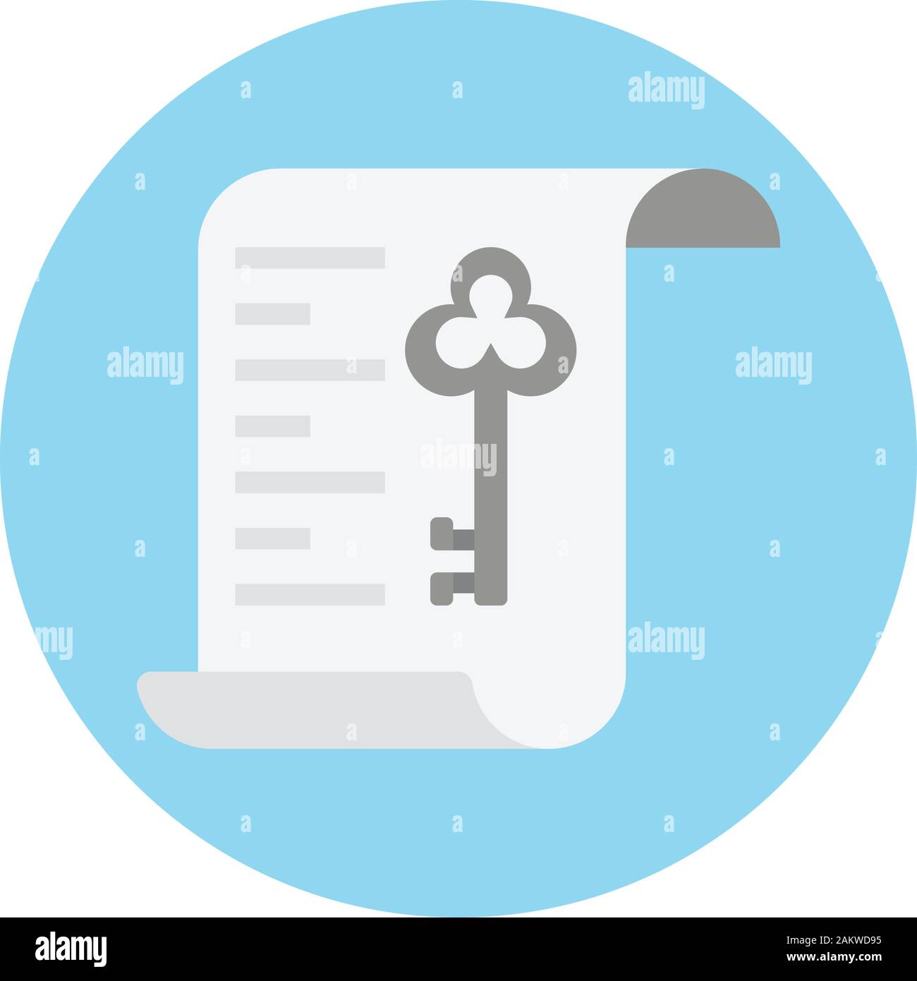 Paper key Stock Vector Images - Alamy
