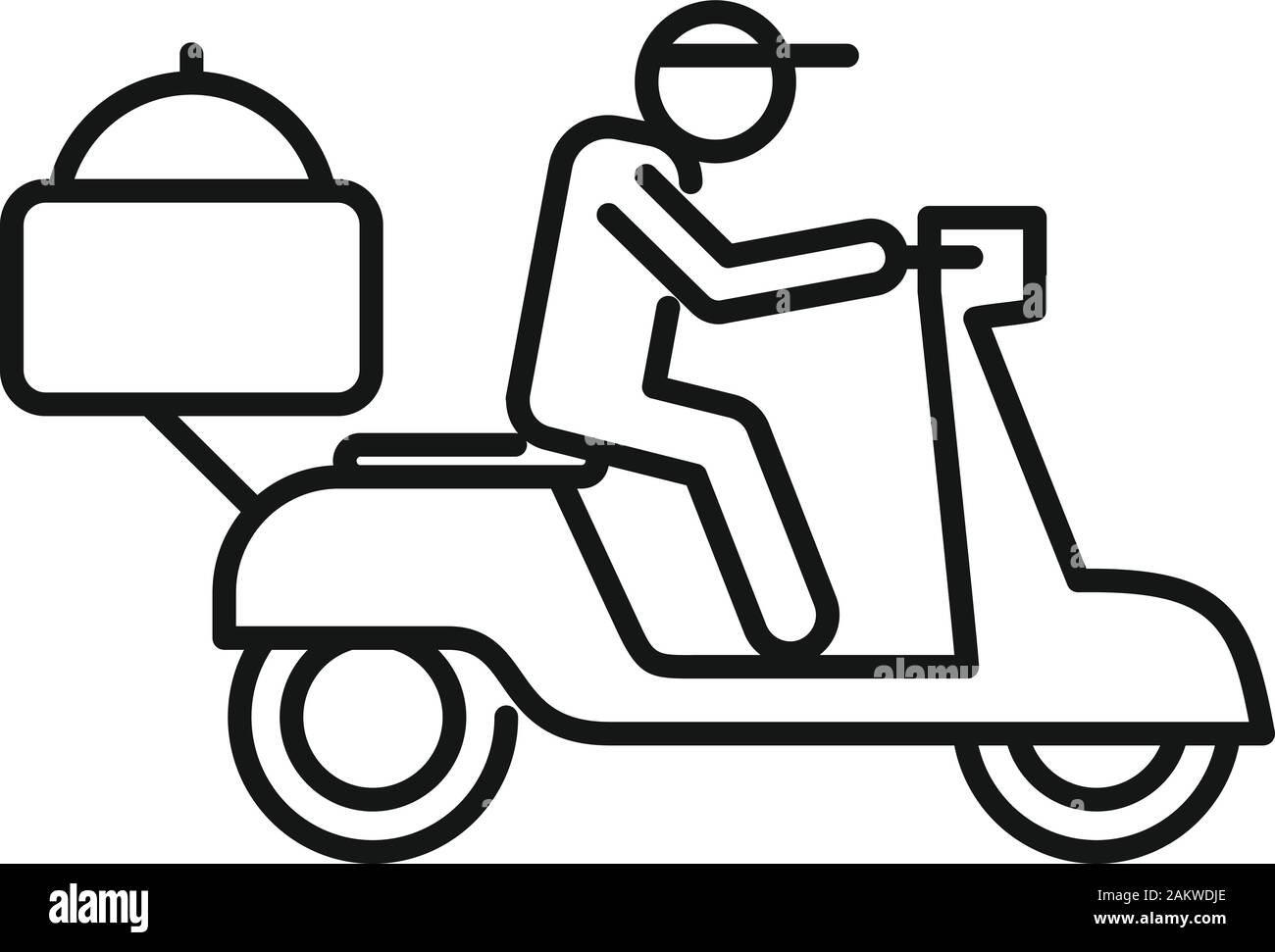 Food Delivery Scooter Icon