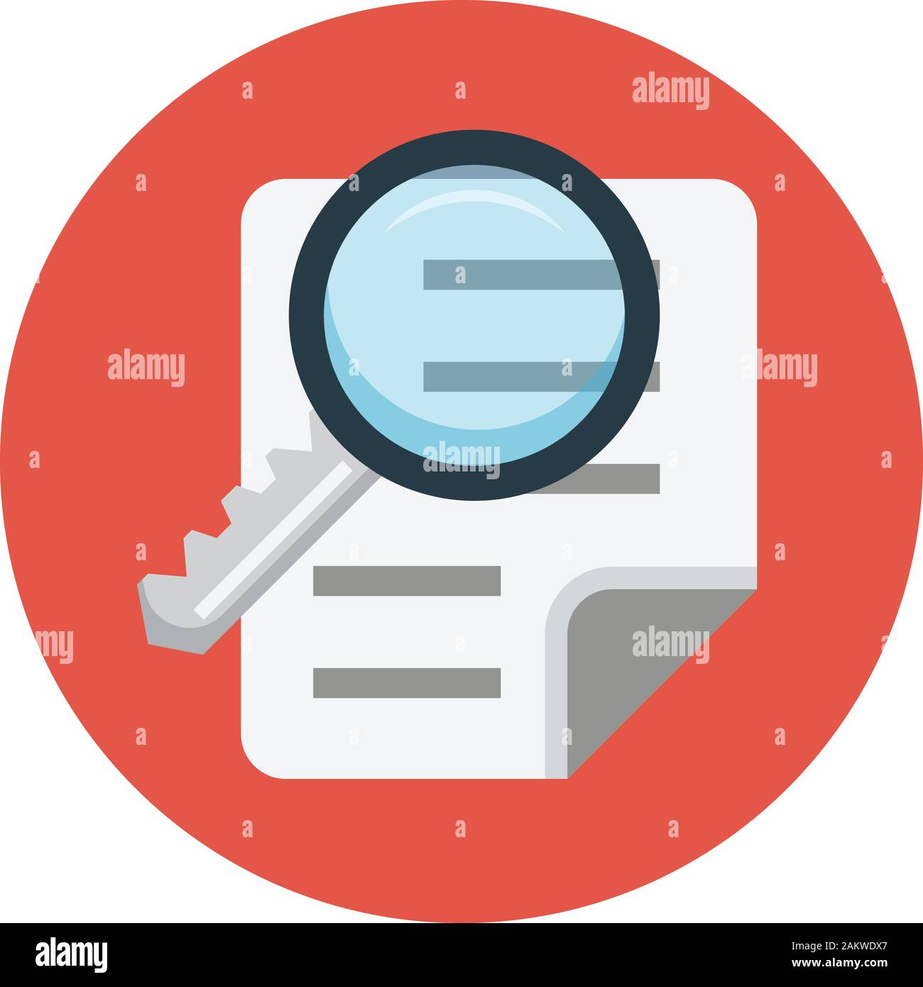 Case study research icon Stock Vector Images - Alamy