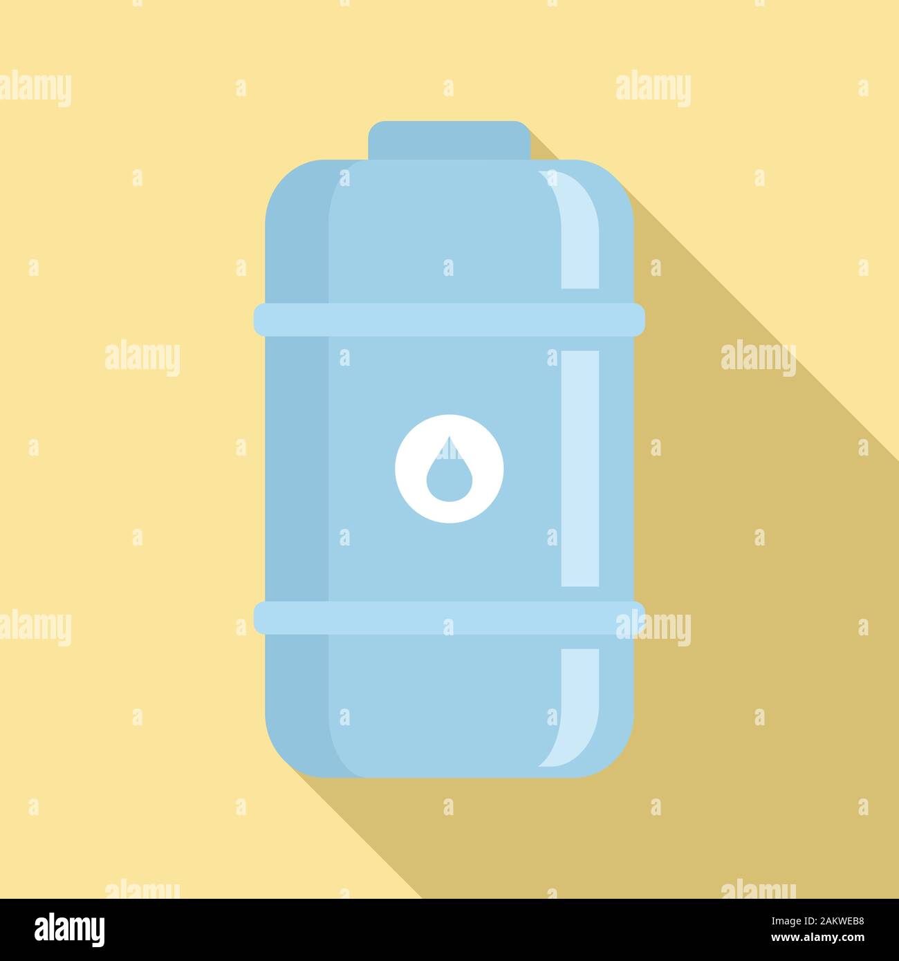 Fresh milk tank icon. Flat illustration of fresh milk tank vector icon ...