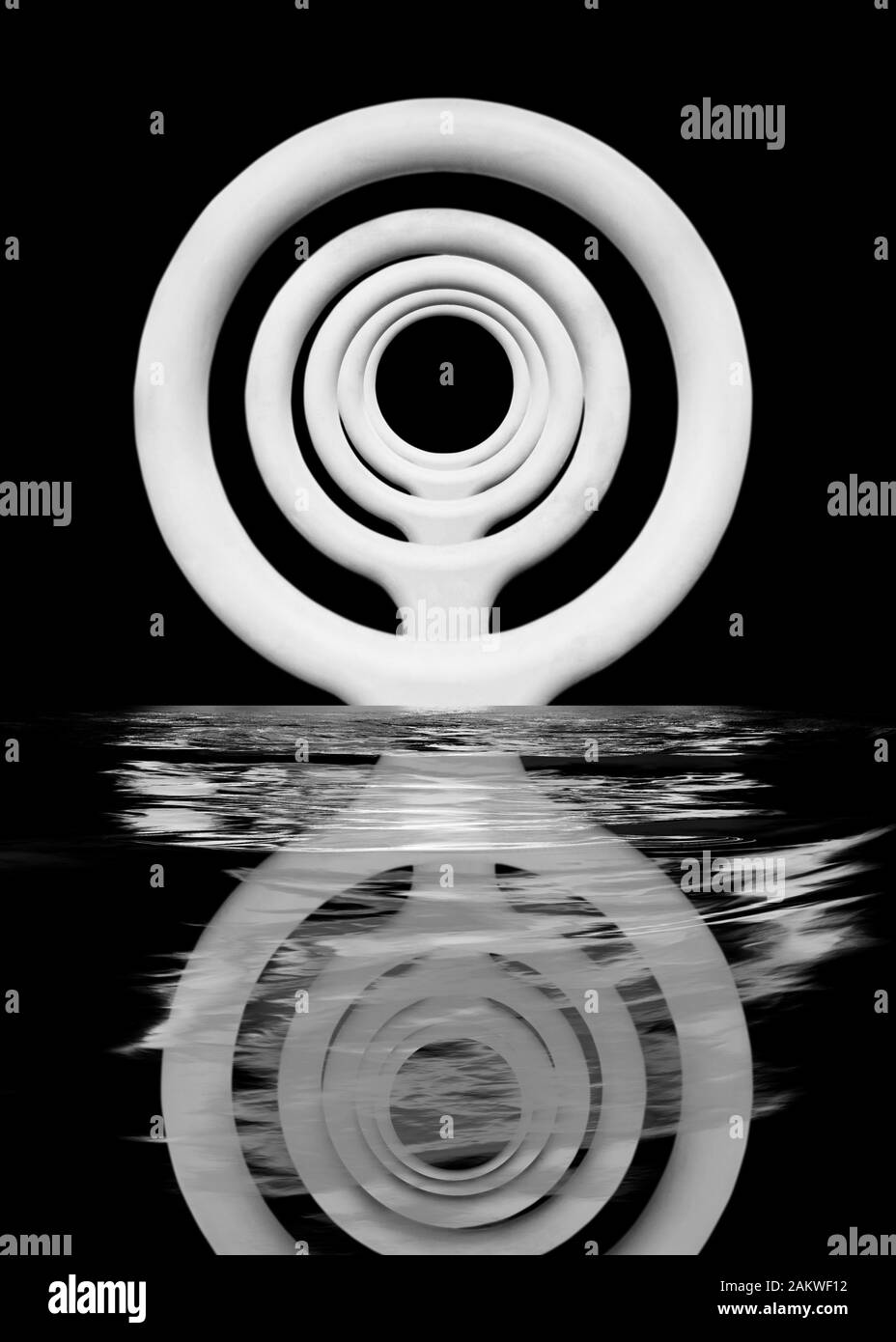 Abstract object isolated on white surface Stock Photo - Alamy