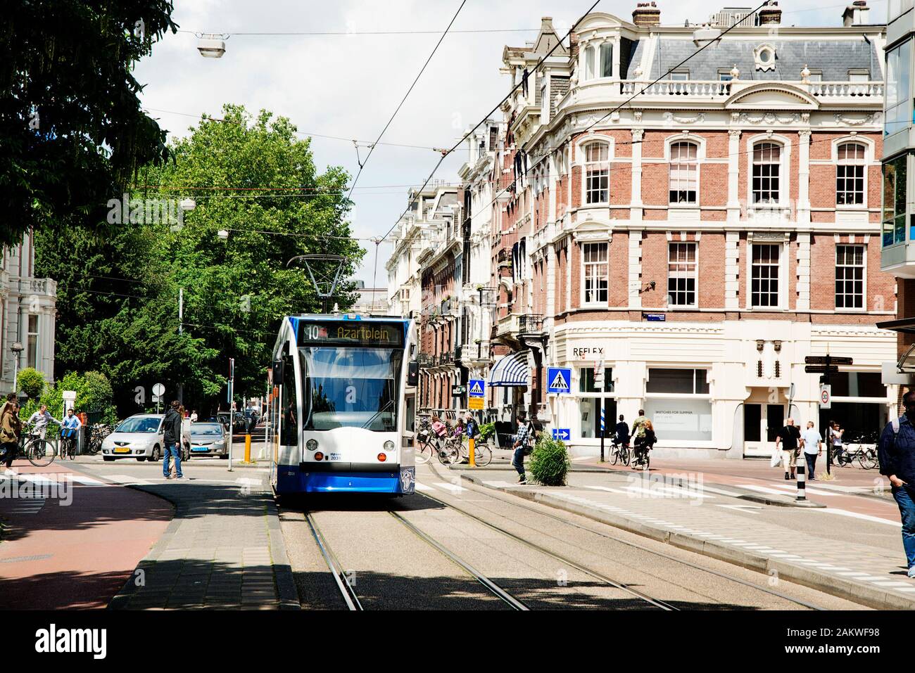 City trams amsterdam hi-res stock photography and images - Alamy