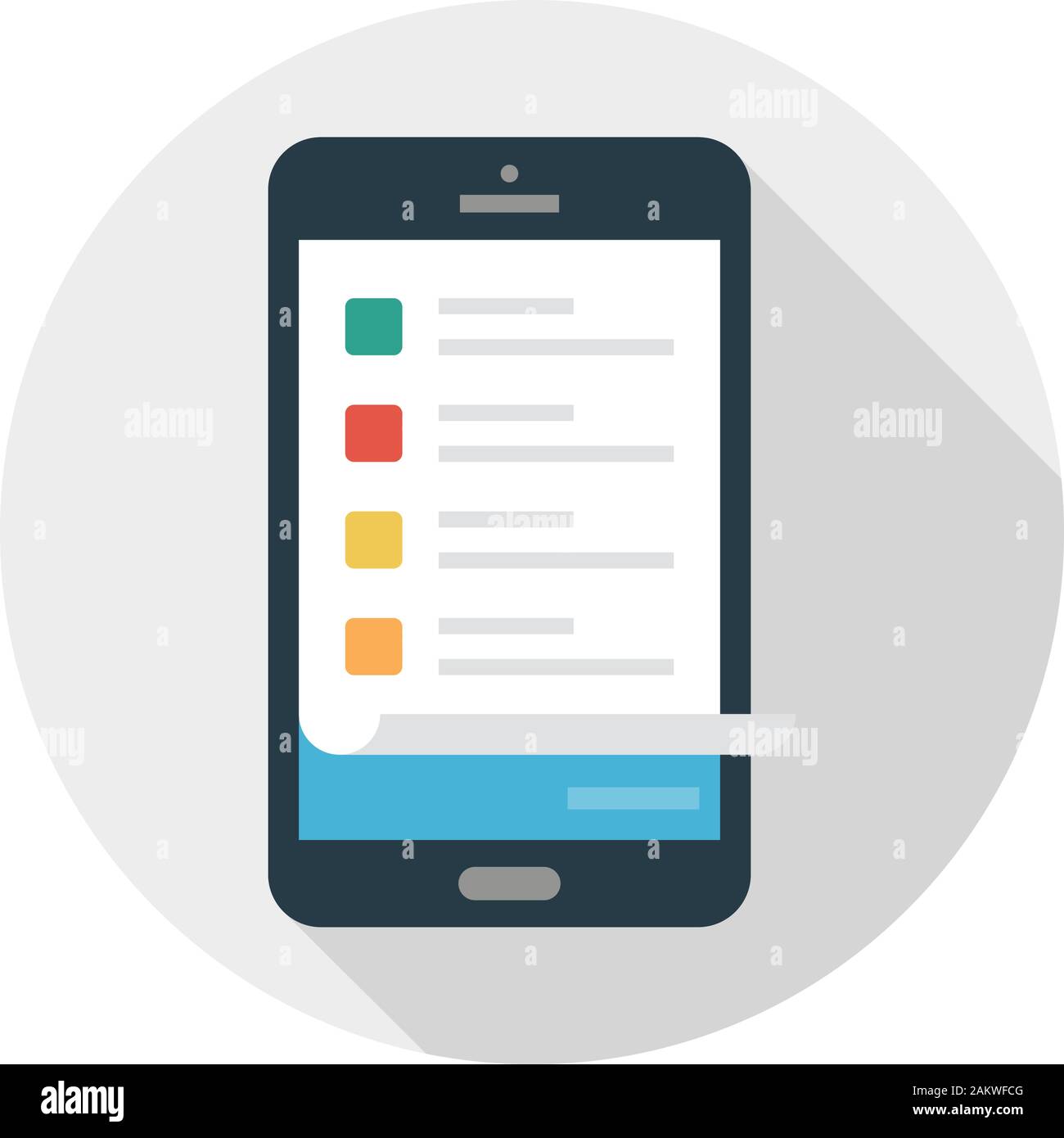 Cell phone list Stock Vector Images - Alamy