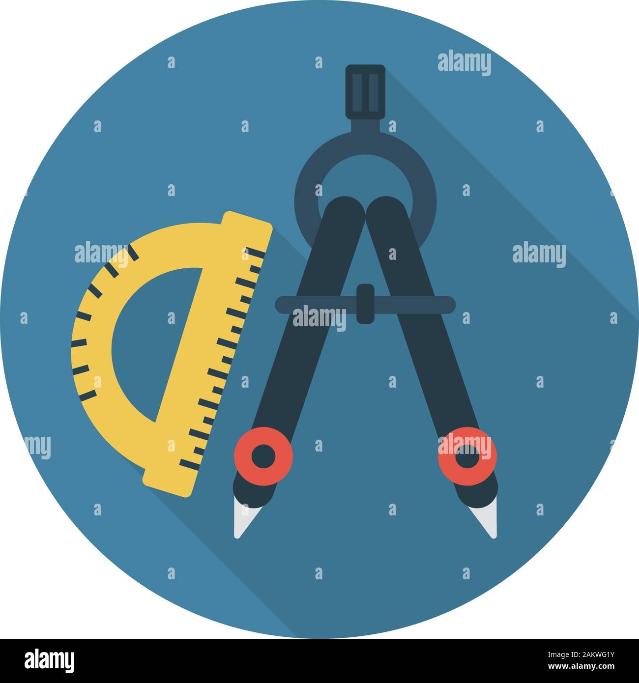 Compass Math Stock Vector Images Alamy