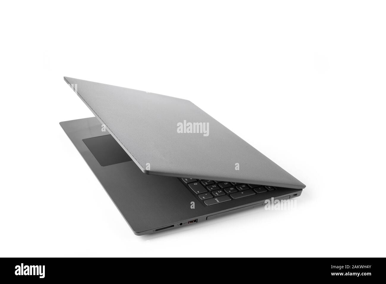 Modern slim laptop on a white background Stock Photo - Alamy