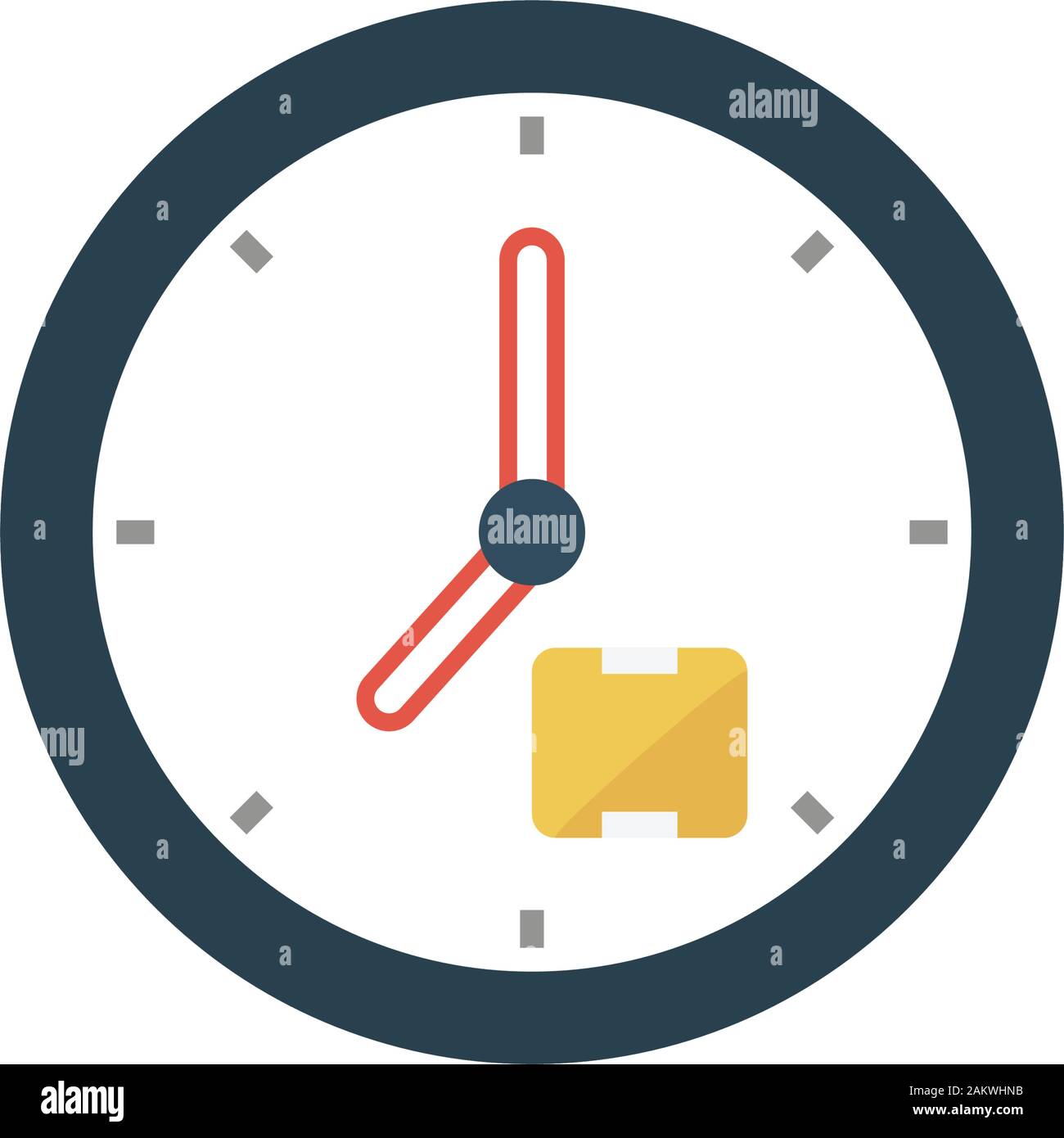 Package clock Stock Vector Images - Alamy