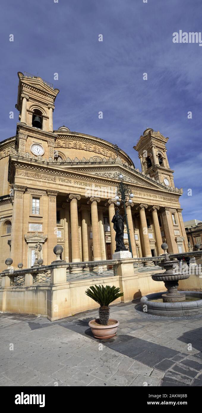 Kirche Maria Himmelfahrt, auch bekannt als Rotunde von Mosta oder ...