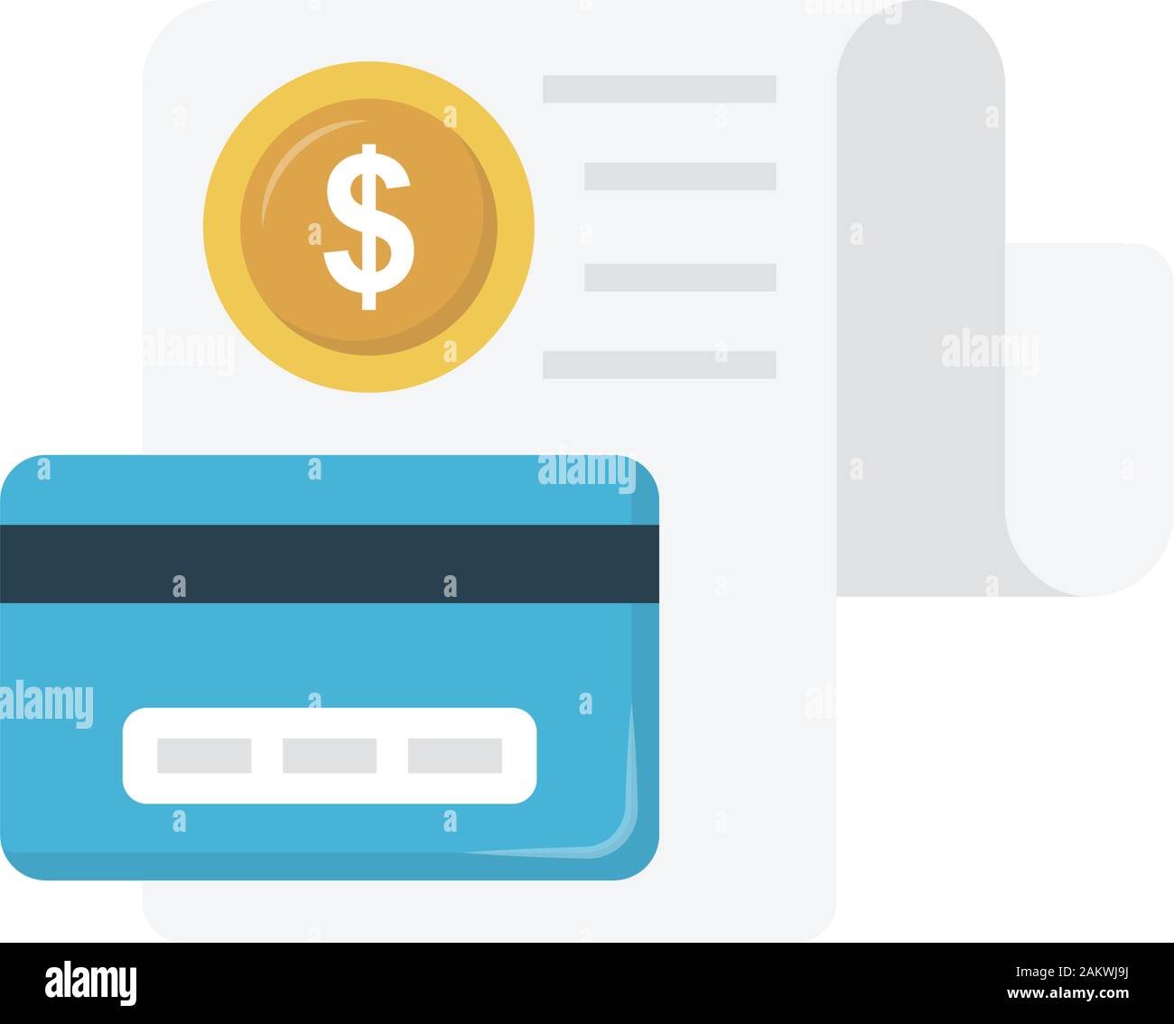 Calculation receipt Stock Vector Images - Alamy