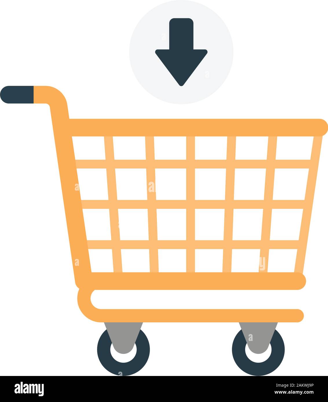 Cash trolley Stock Vector Images - Alamy