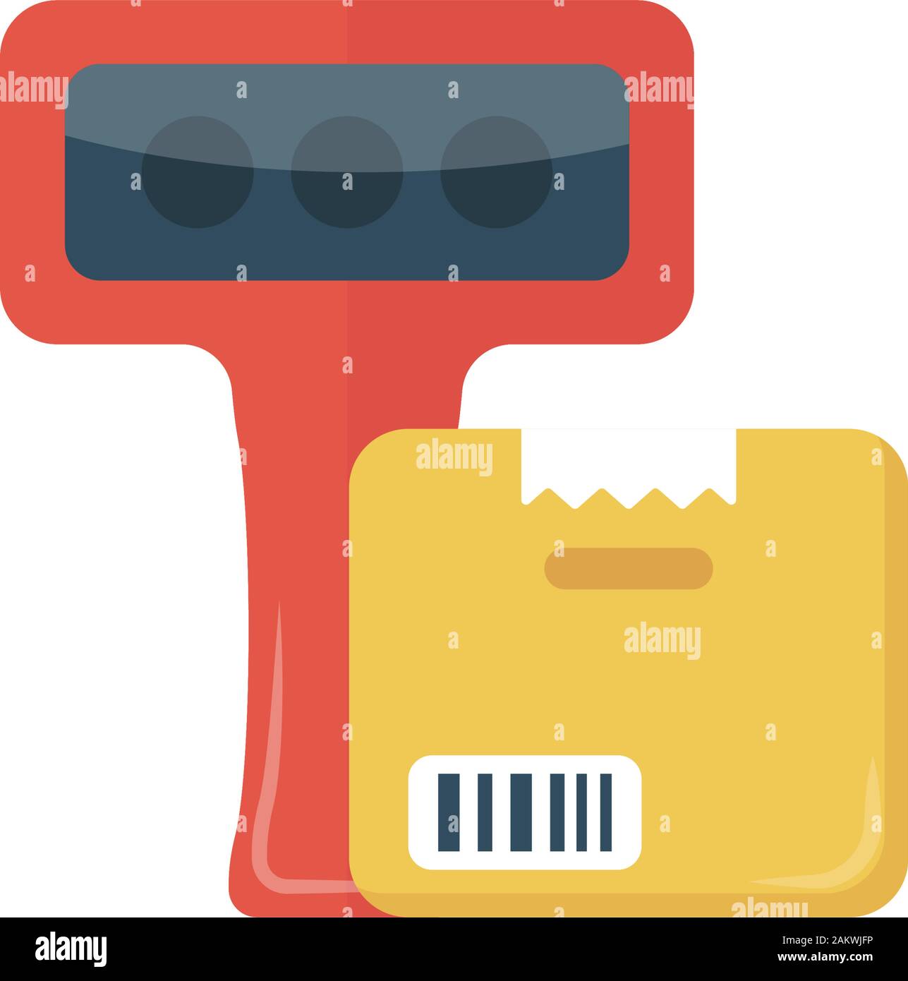 Barcode parcel Stock Vector Images - Alamy
