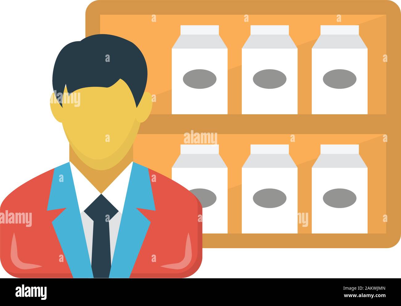 Buying counter Stock Vector Images - Alamy