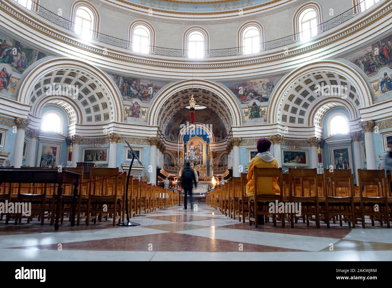 Kirche Maria Himmelfahrt, auch bekannt als Rotunde von Mosta oder ...