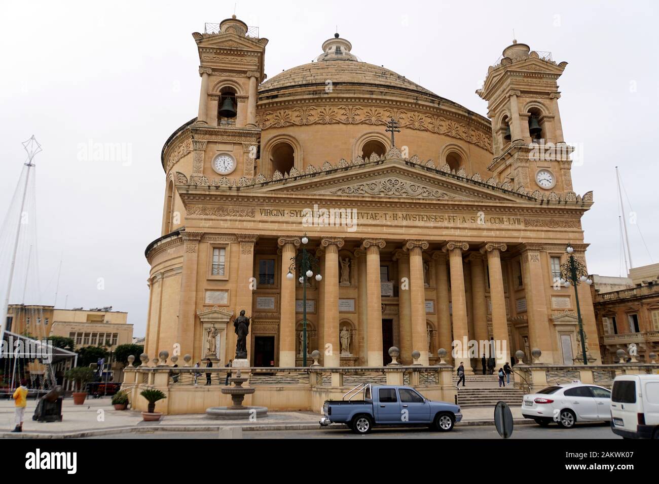 Kirche Maria Himmelfahrt, auch bekannt als Rotunde von Mosta oder ...