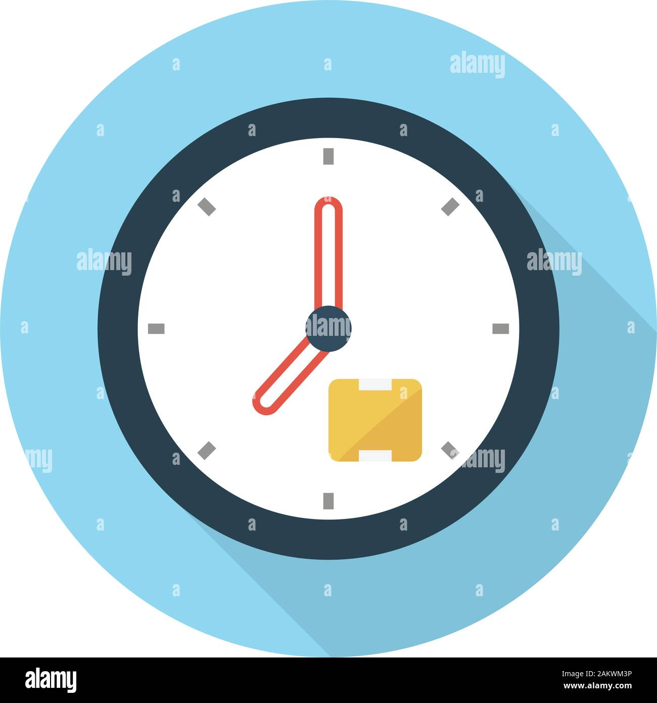 Package clock Stock Vector Images - Alamy