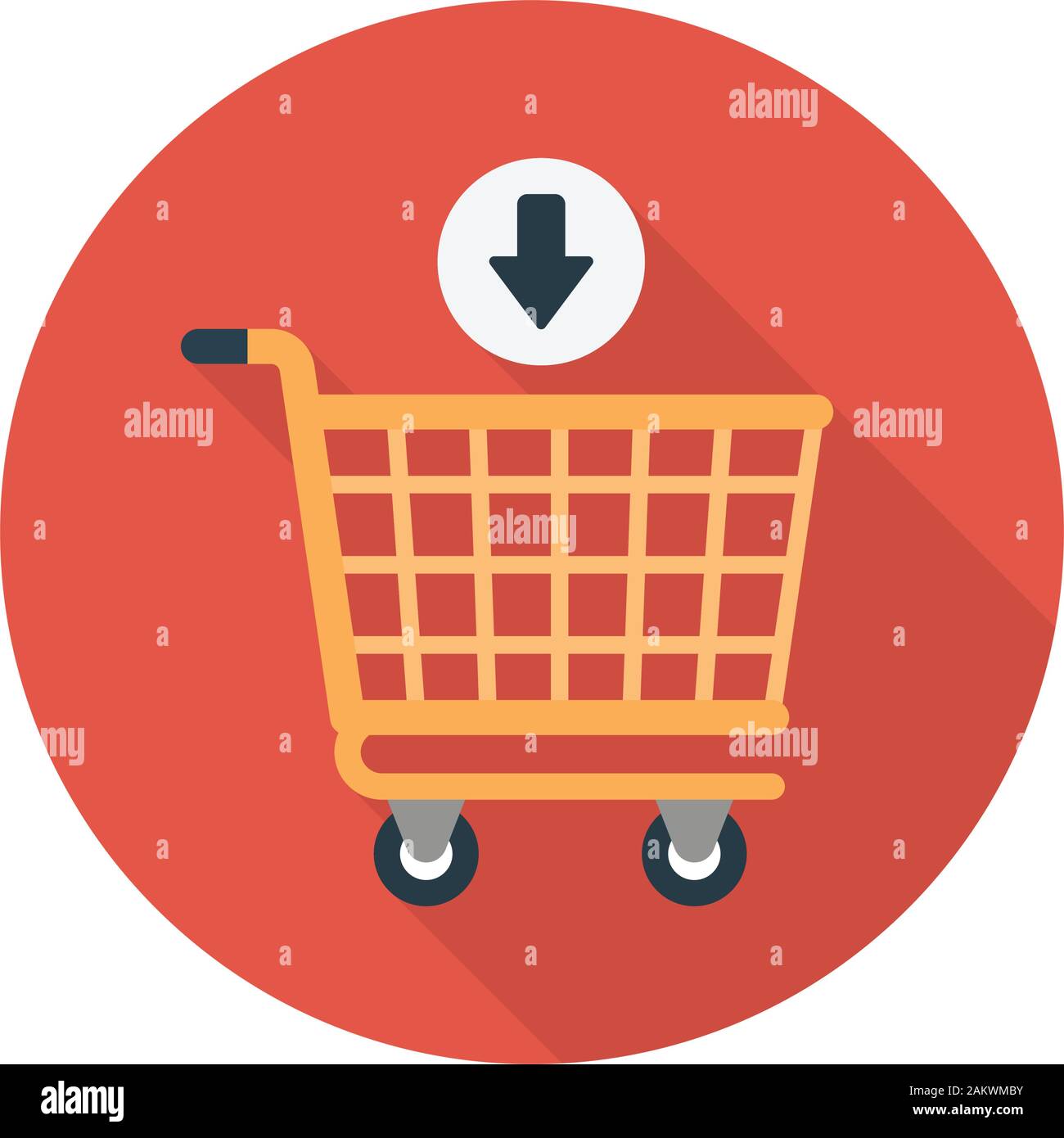 Cash trolley Stock Vector Images - Alamy