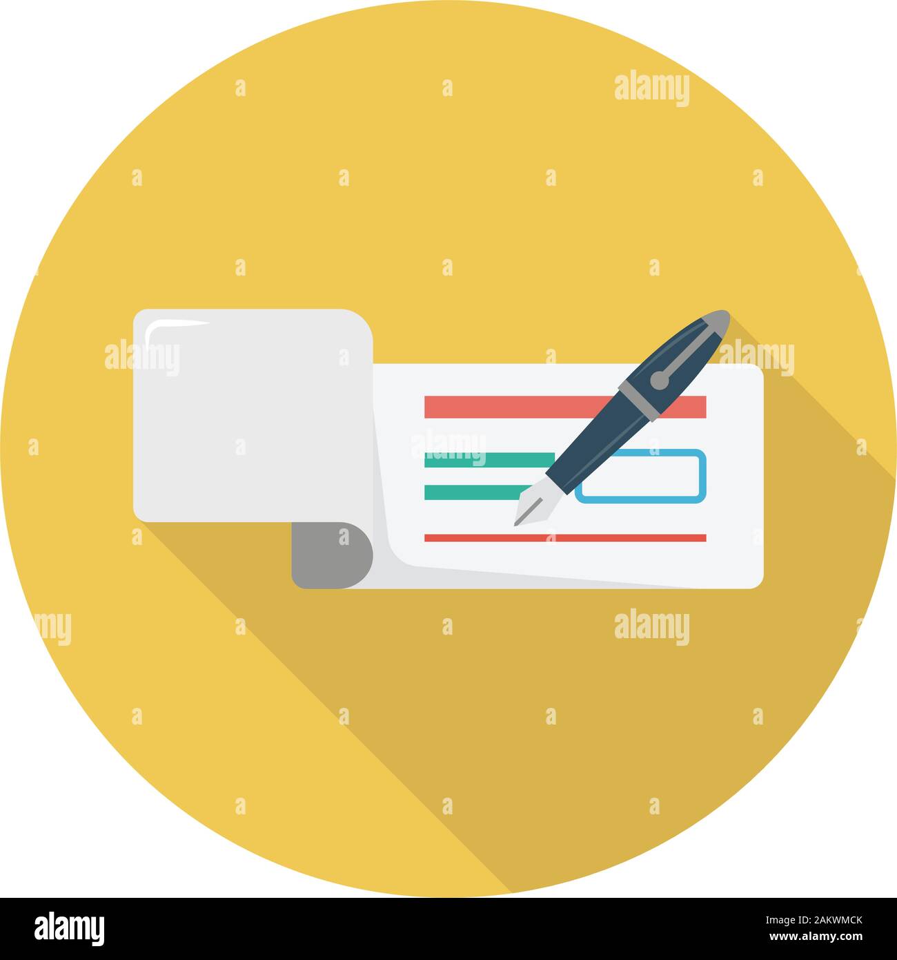 Cheque book pen signature hi-res stock photography and images - Alamy