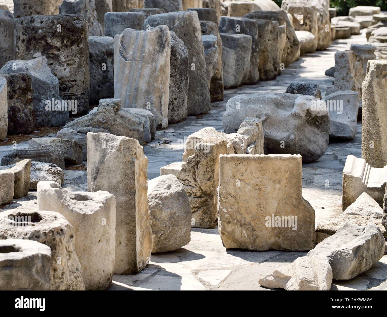 Archaeological excavations of ancient Greek civilization, the island of ...