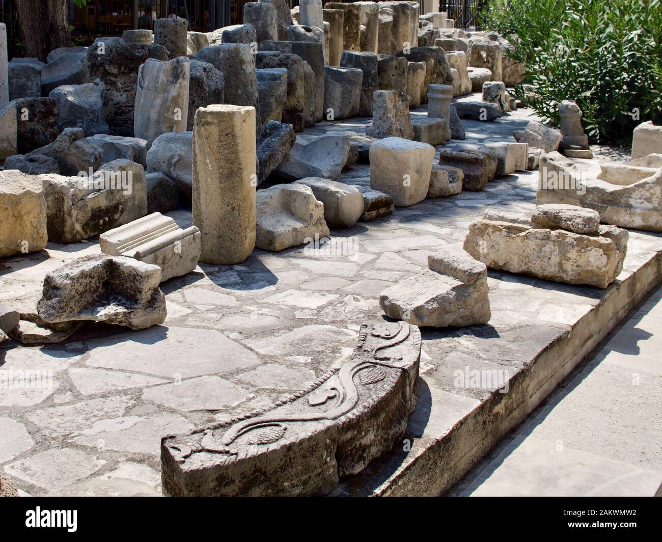 Archaeological excavations of ancient Greek civilization, the island of ...