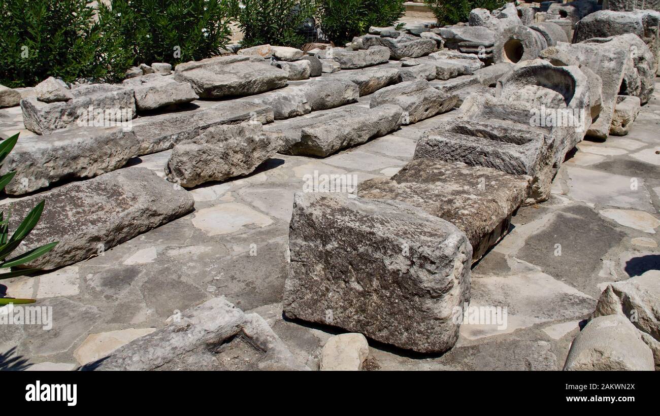 Archaeological excavations of ancient Greek civilization, the island of ...