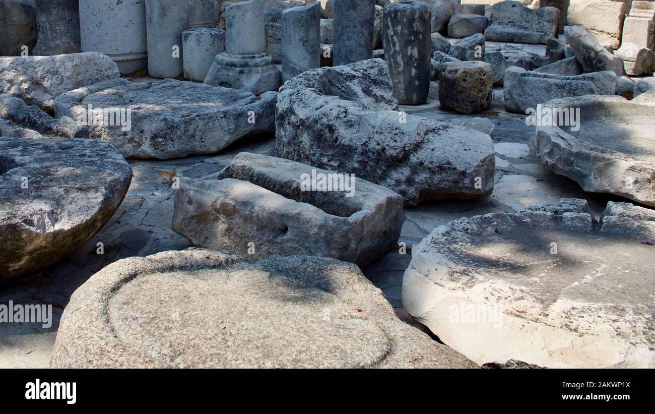 Archaeological excavations of ancient Greek civilization, the island of ...