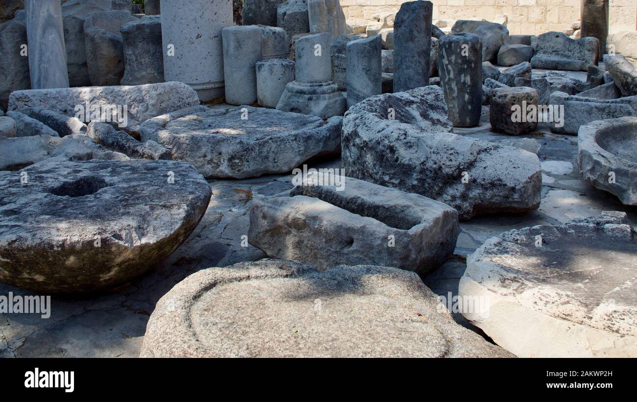 Archaeological excavations of ancient Greek civilization, the island of ...