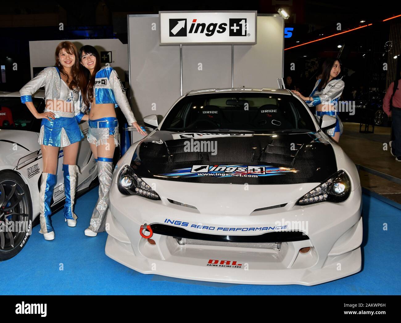 Chiba, Japan. 10th Jan, 2020. Model pose for photographer during the ...