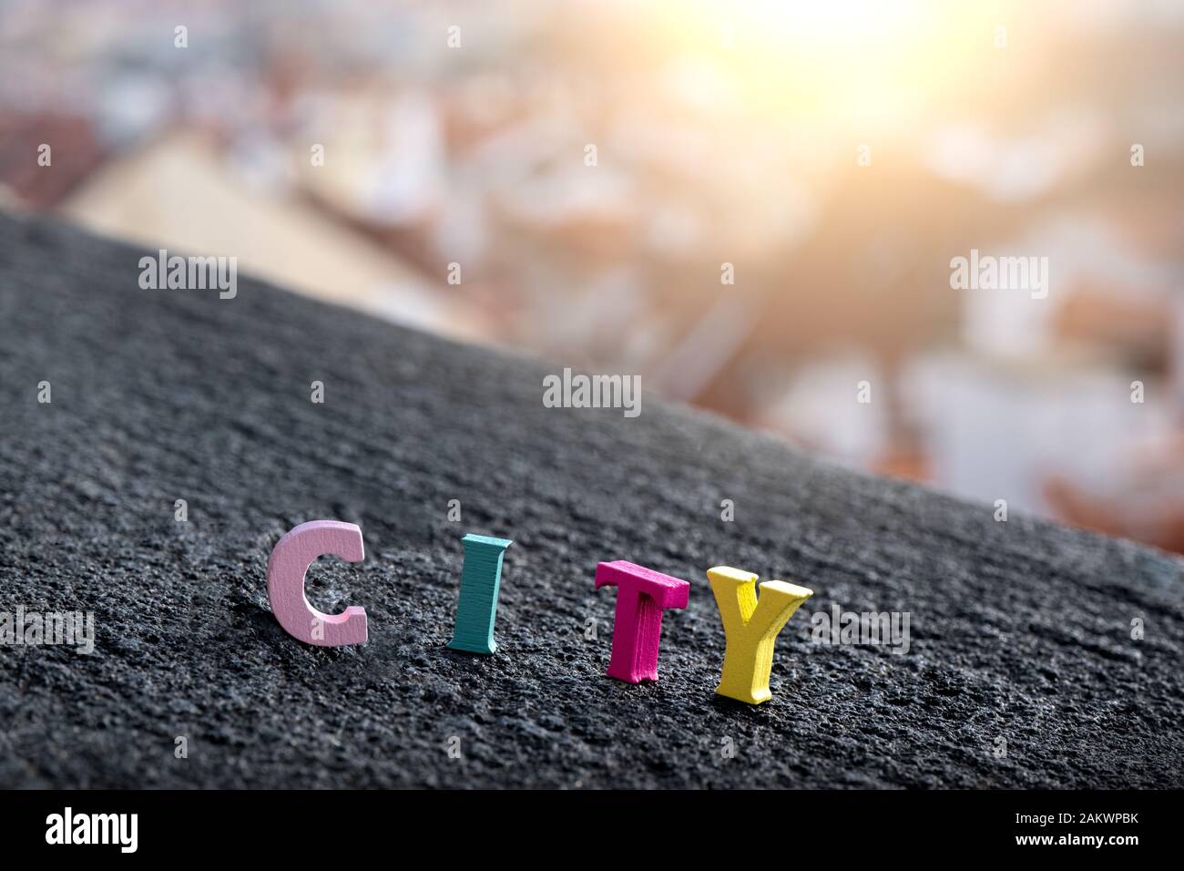 Word city hi-res stock photography and images - Alamy