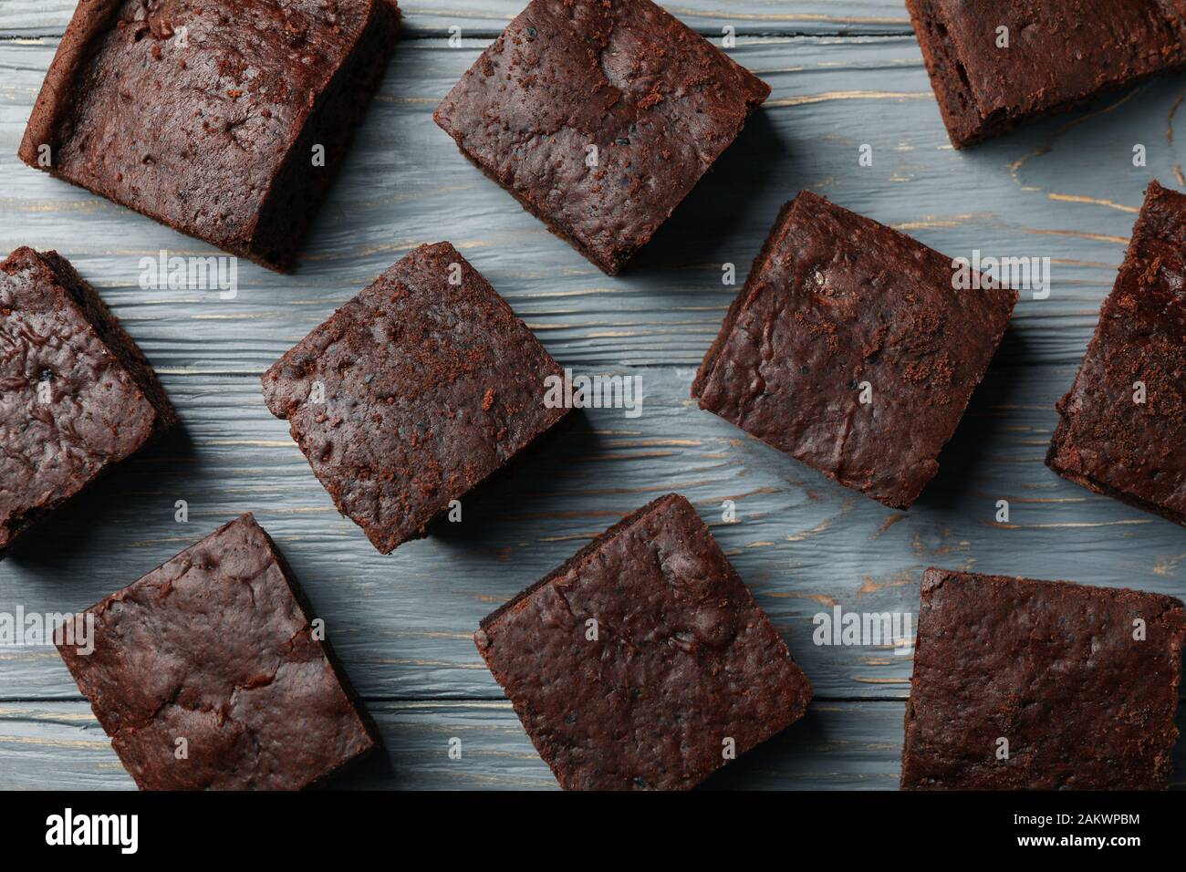 Chocolate cake slices texture background, close up Stock Photo - Alamy