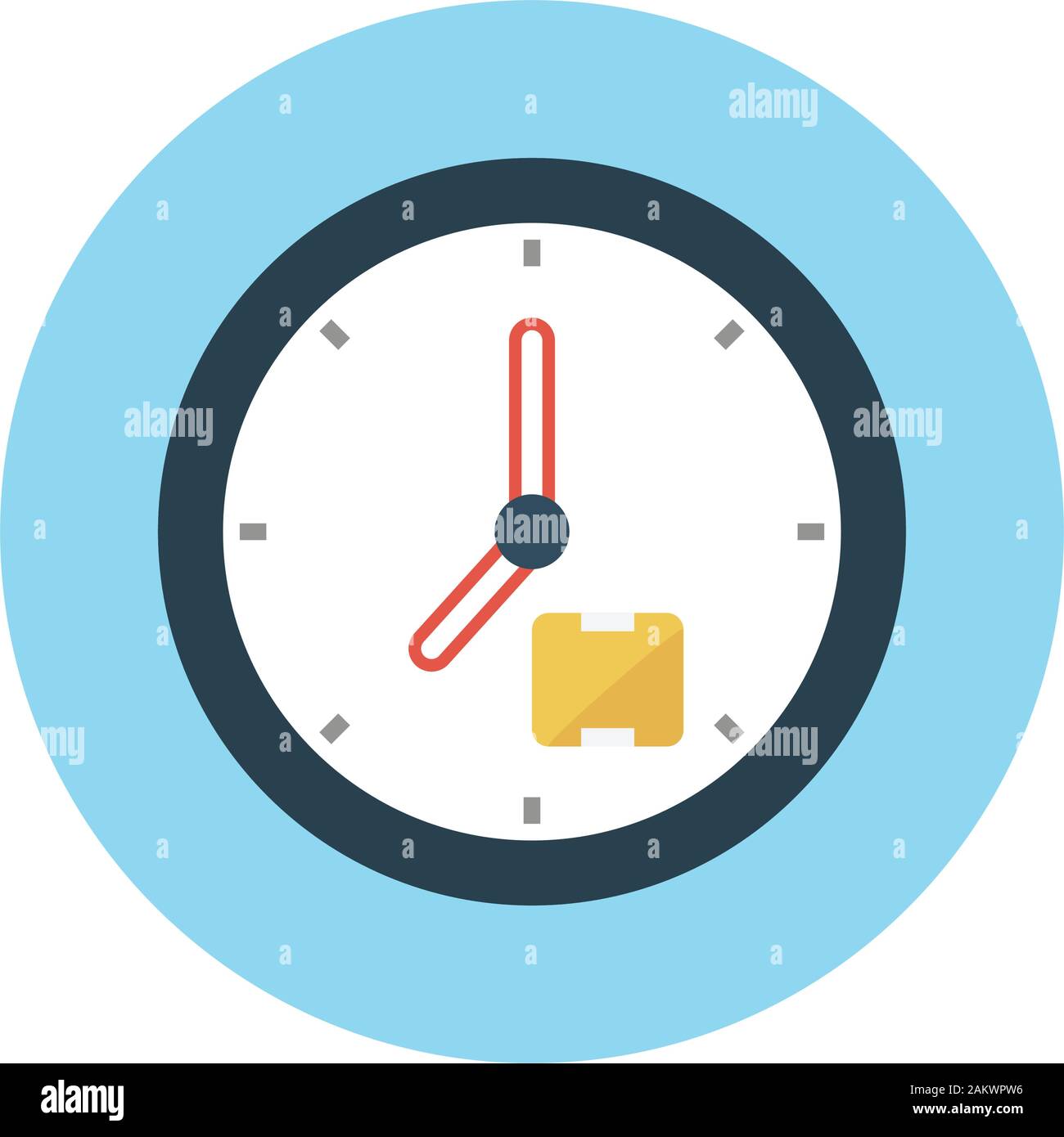 Package clock Stock Vector Images - Alamy