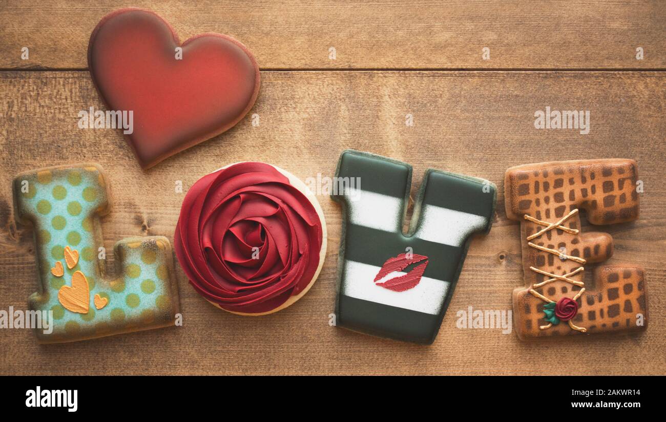Love cookies hi-res stock photography and images - Alamy