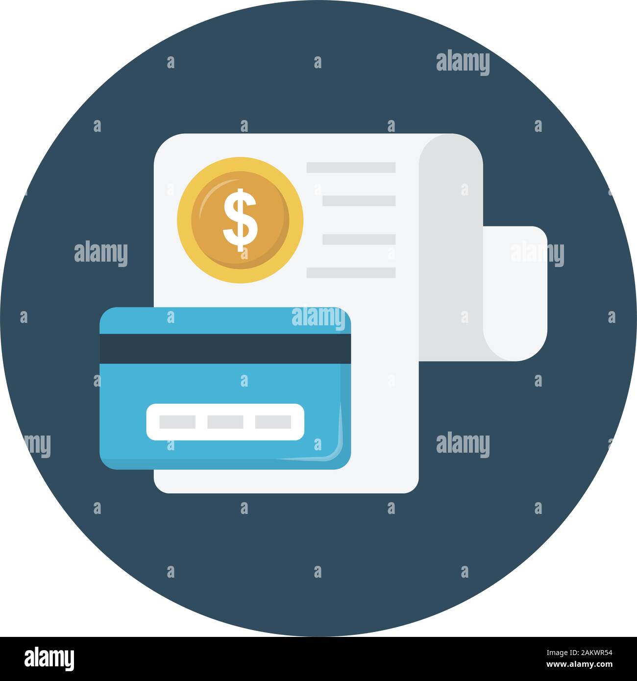 Calculation receipt Stock Vector Images - Alamy