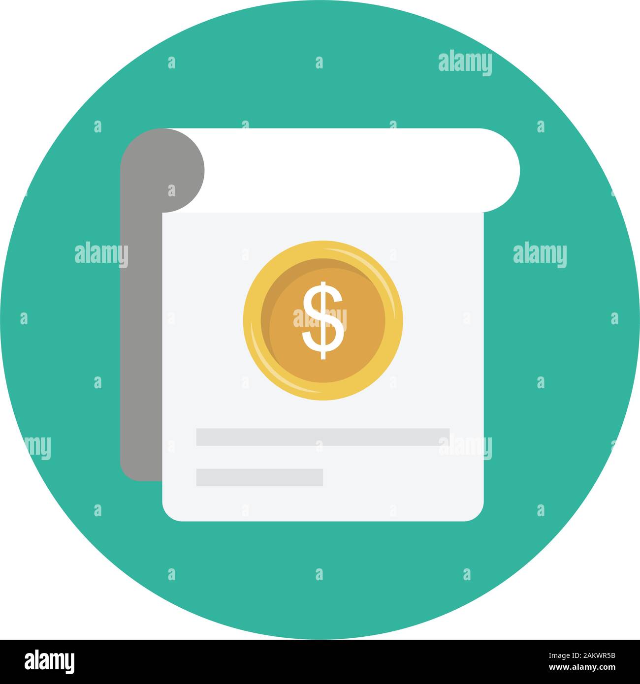 Paid bill Stock Vector Images - Alamy
