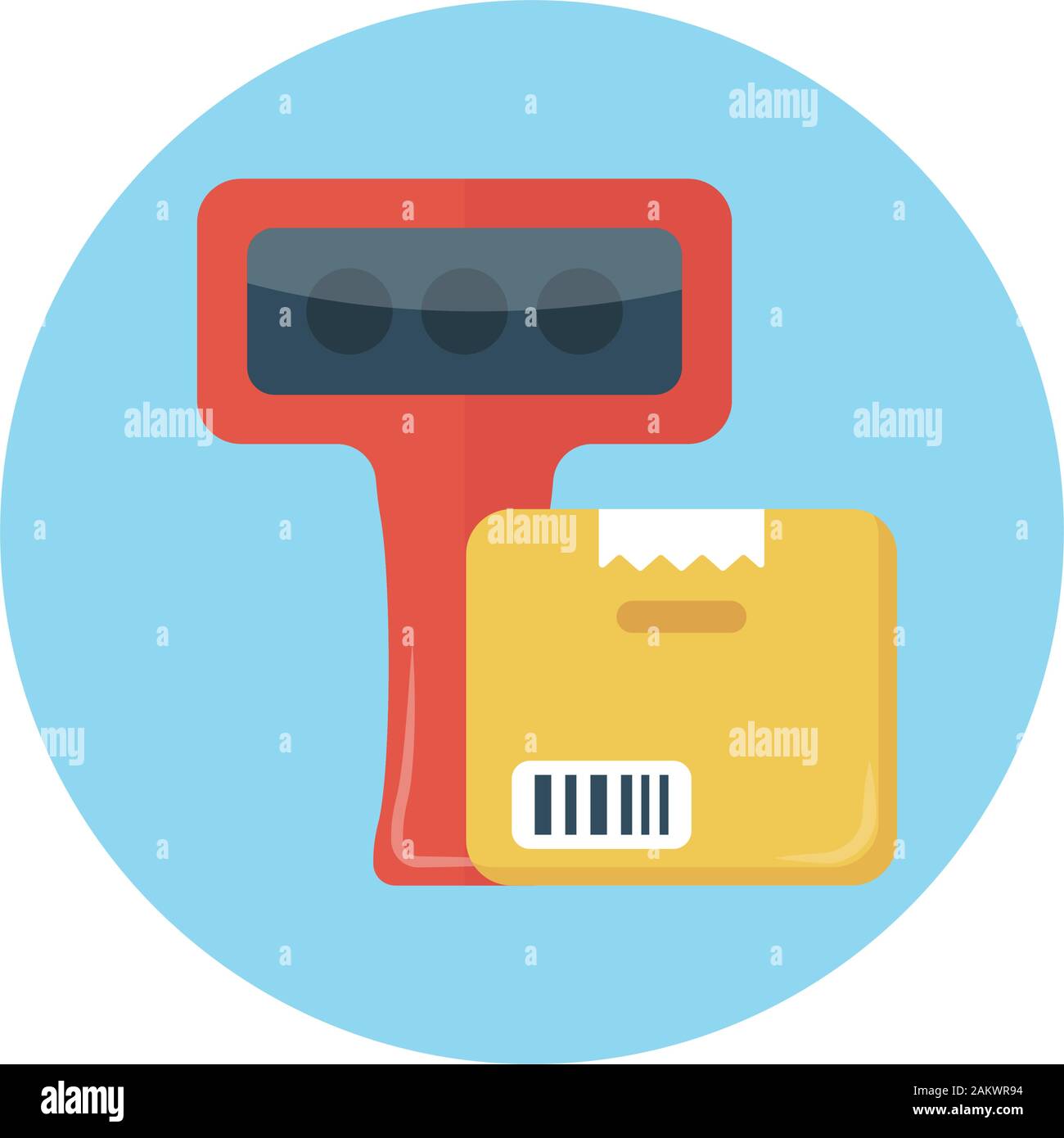 Barcode parcel Stock Vector Images - Alamy