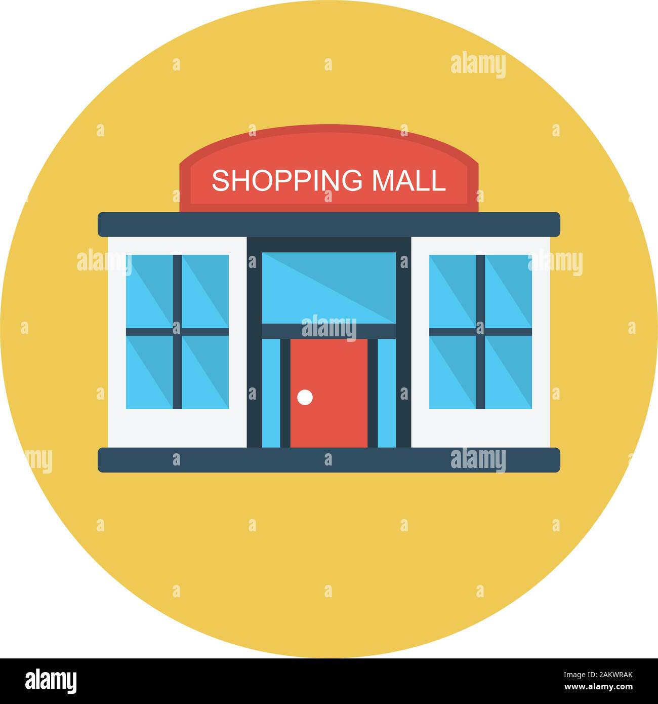 Sign exterior shopping mall Stock Vector Images - Alamy