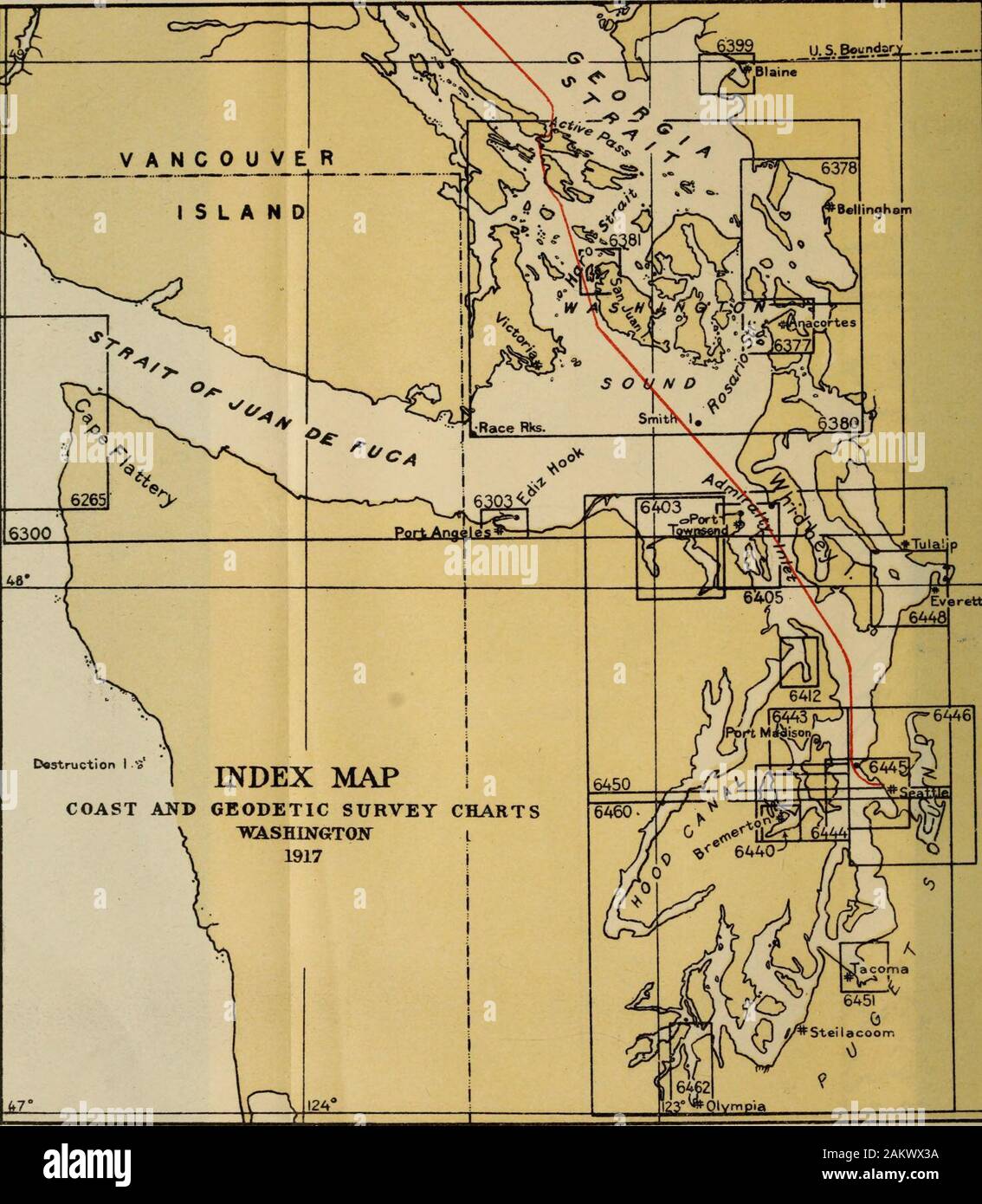 U S Coast Survey Map Or Nautical Chart High Resolution Stock ...
