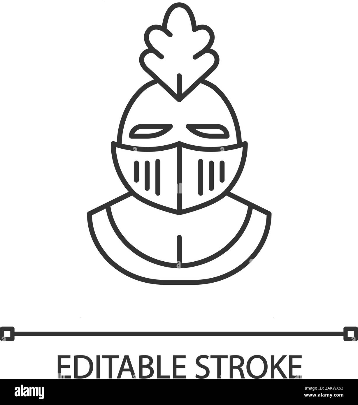 Simple Knight Helmet Clip Art