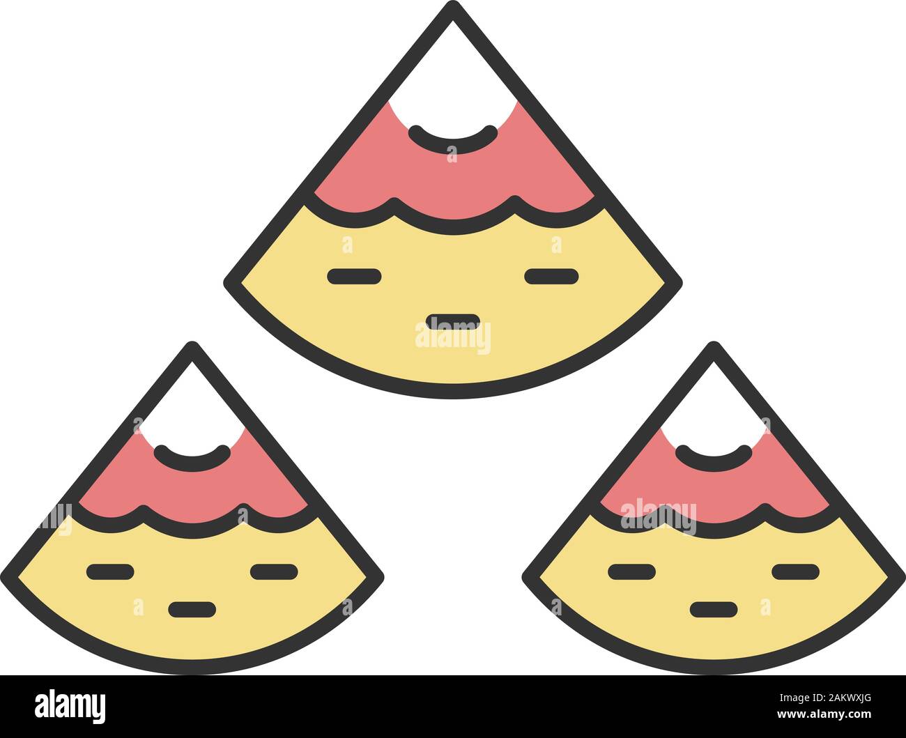 Nachos color icon. Tortilla chips. Mexican fast food. Isolated vector ...